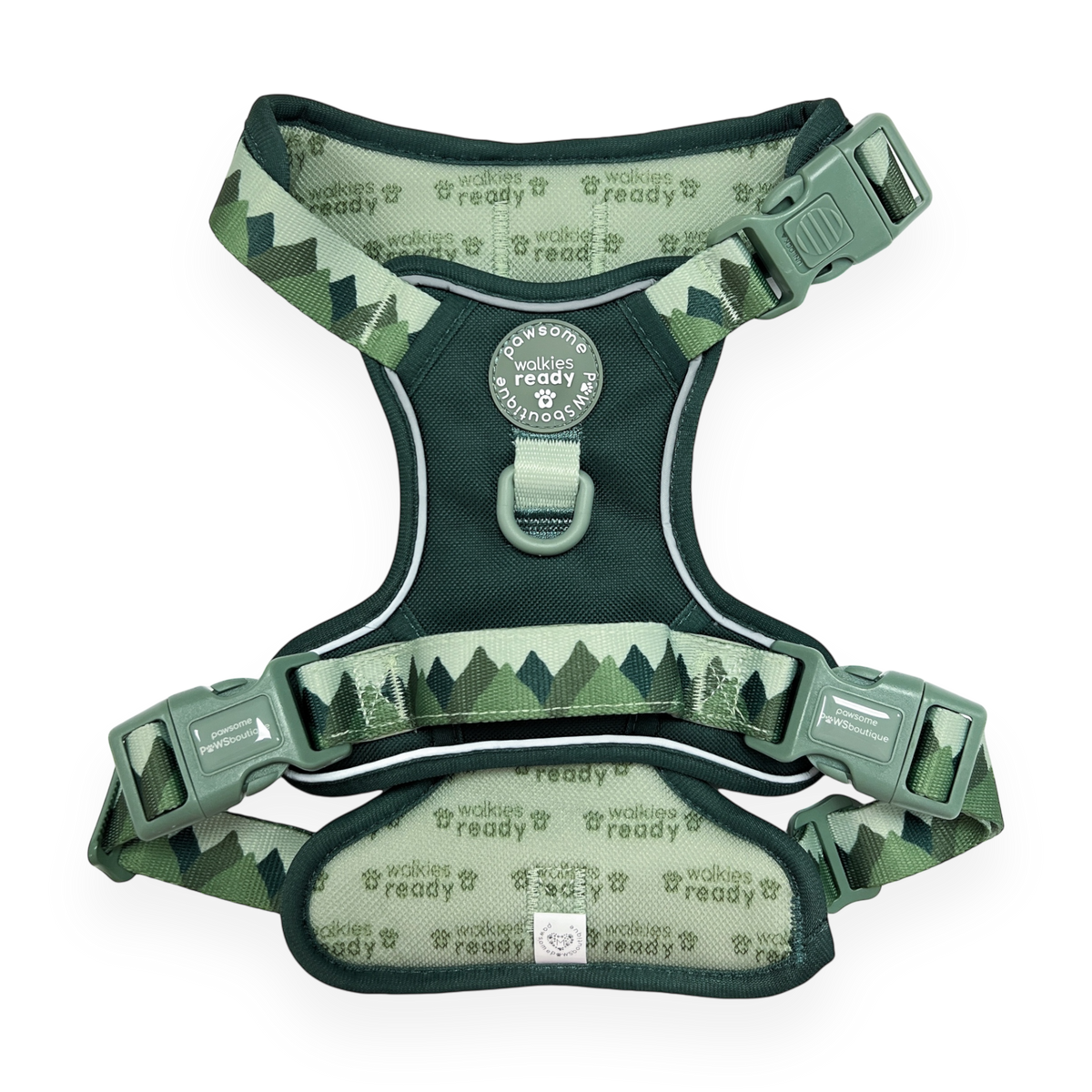 Tough Trails™ Harness - Walkies Ready® Forest Green – Pawsome Paws ...